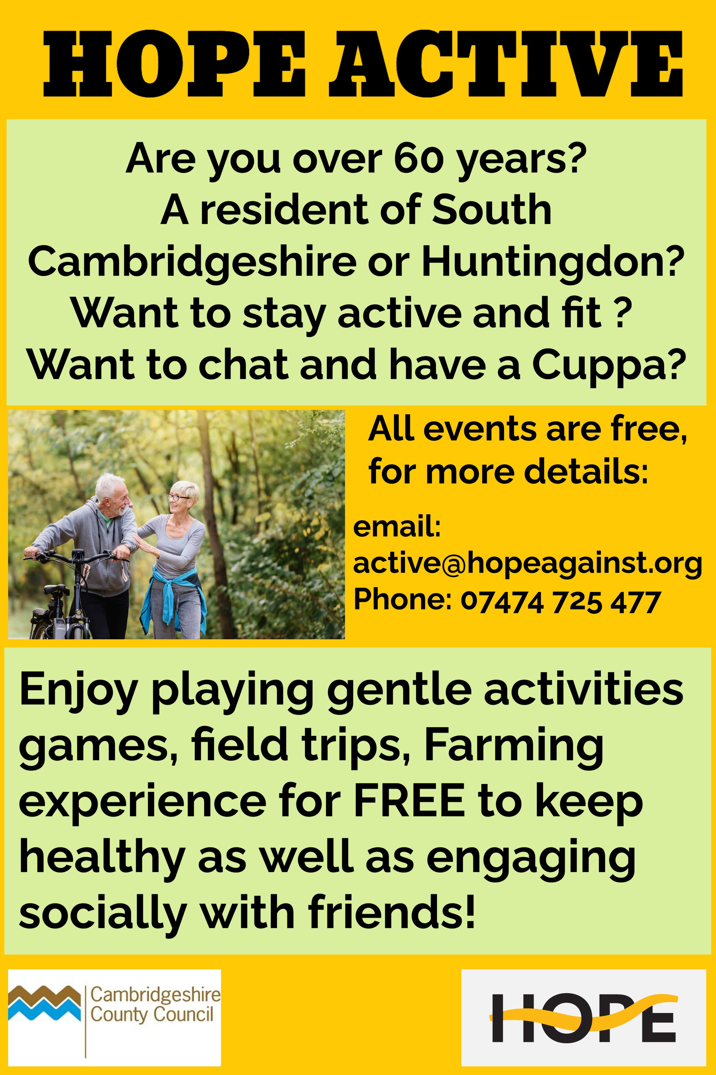 Hope Active — Hope Against Poverty- Reg No.13003252