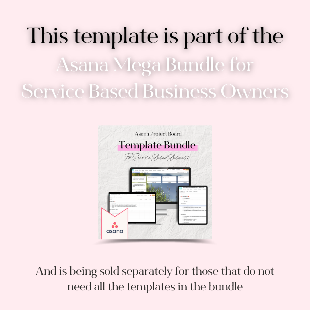 Content Calendar Asana Project Template For Small Business System ...