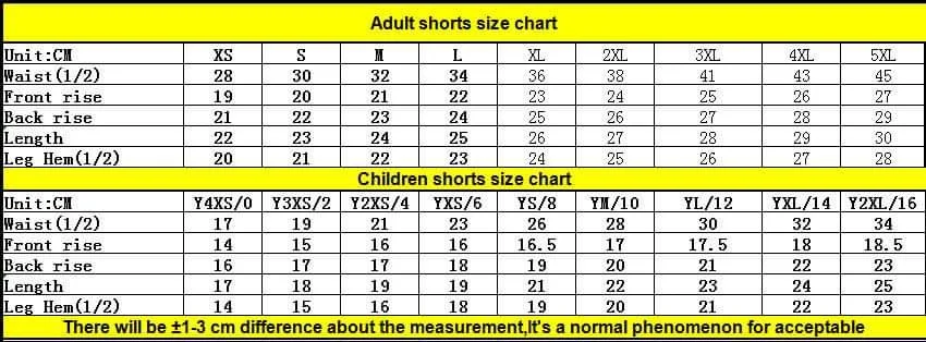 Sizing Charts — Infinity Athletics