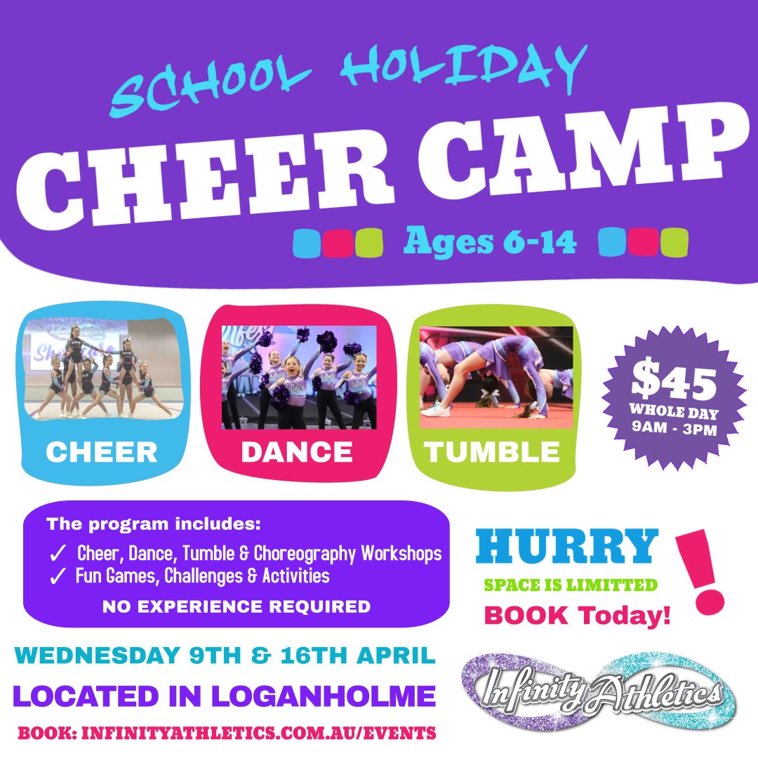 Win a Free Cheer Camp — Infinity Athletics