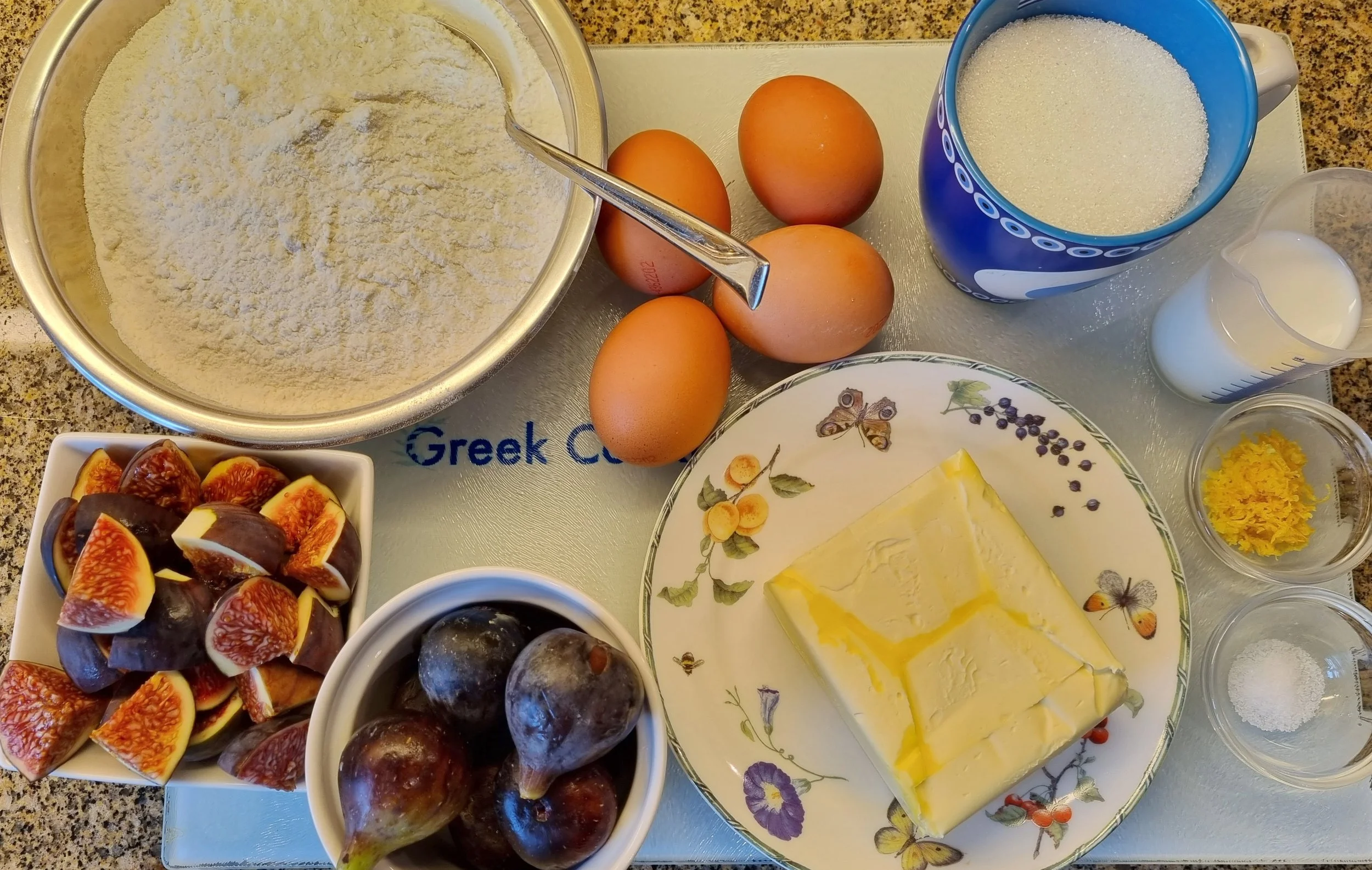 Moist Cake with Fresh Figs — Greek Cooking Made Easy