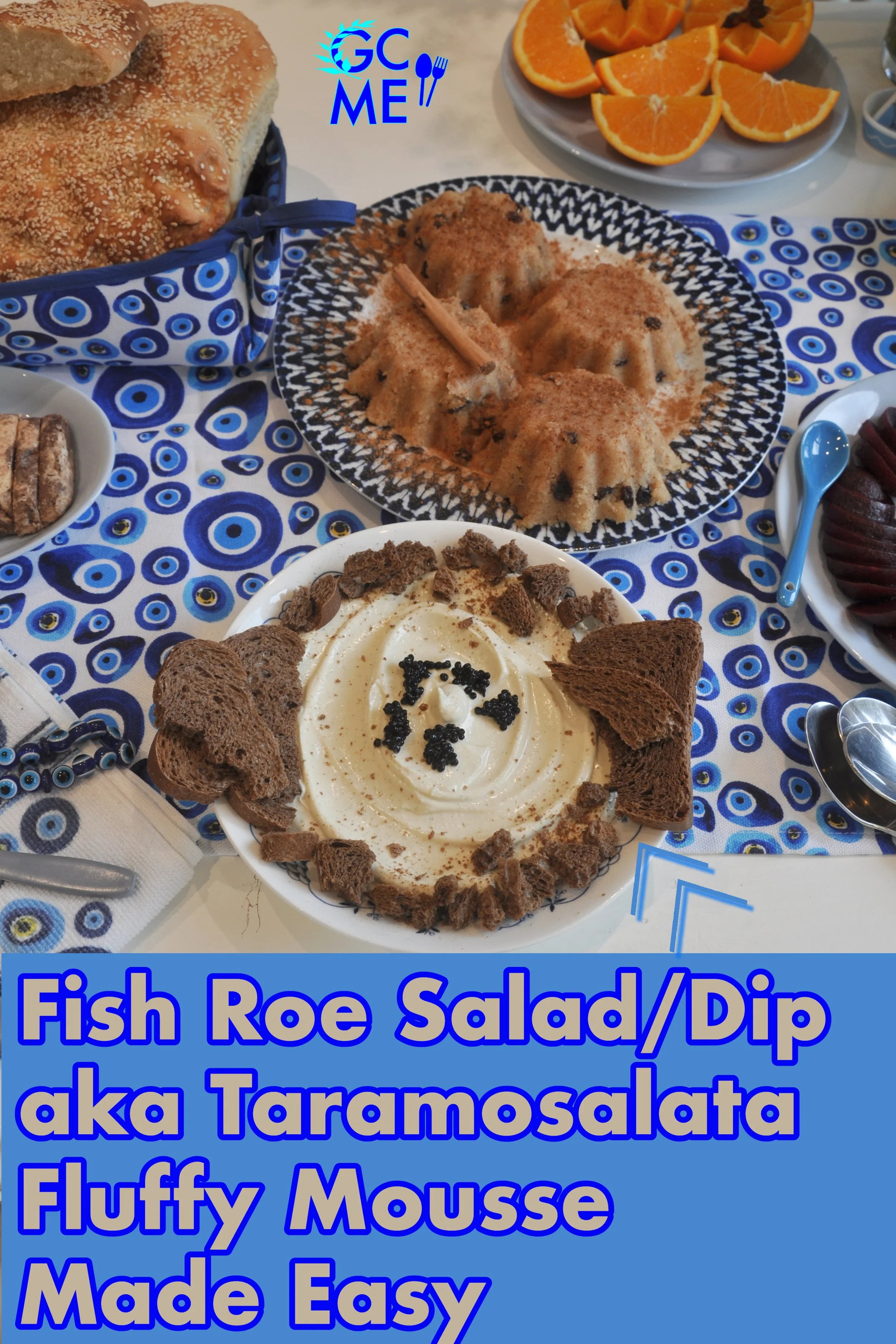 Fish Roe Salad/Dip aka Taramosalata Fluffy Mousse Made Easy — Greek ...