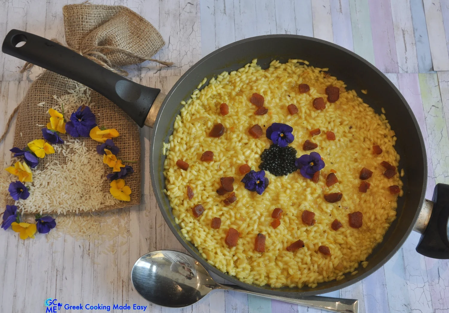 How to easily prepare Creamy Risotto with Saffron and Botarga aka ...