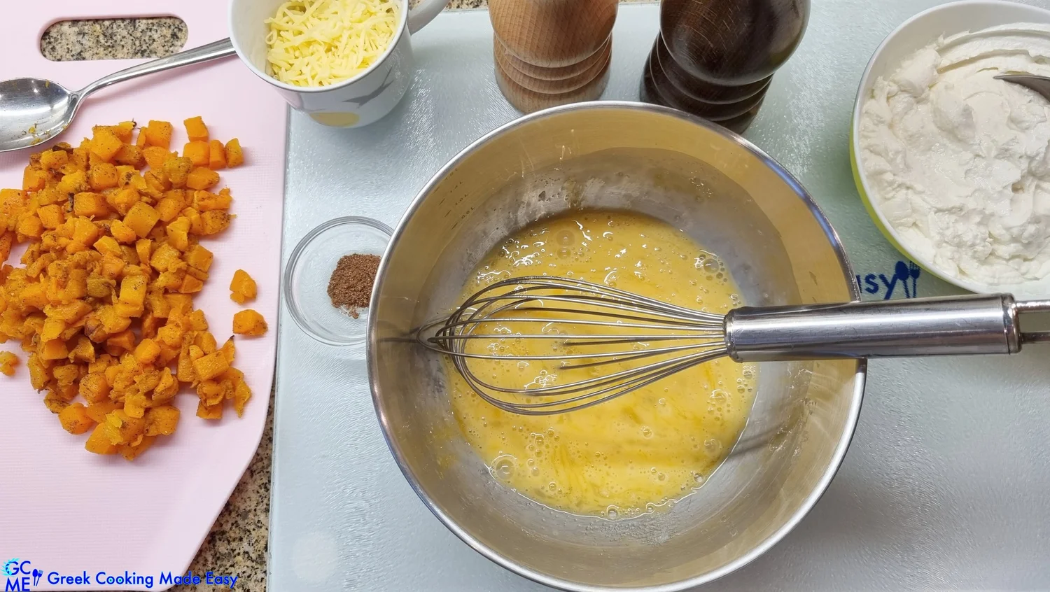 Savoury Tart with Pumpkin and Katiki cheese — Greek Cooking Made Easy