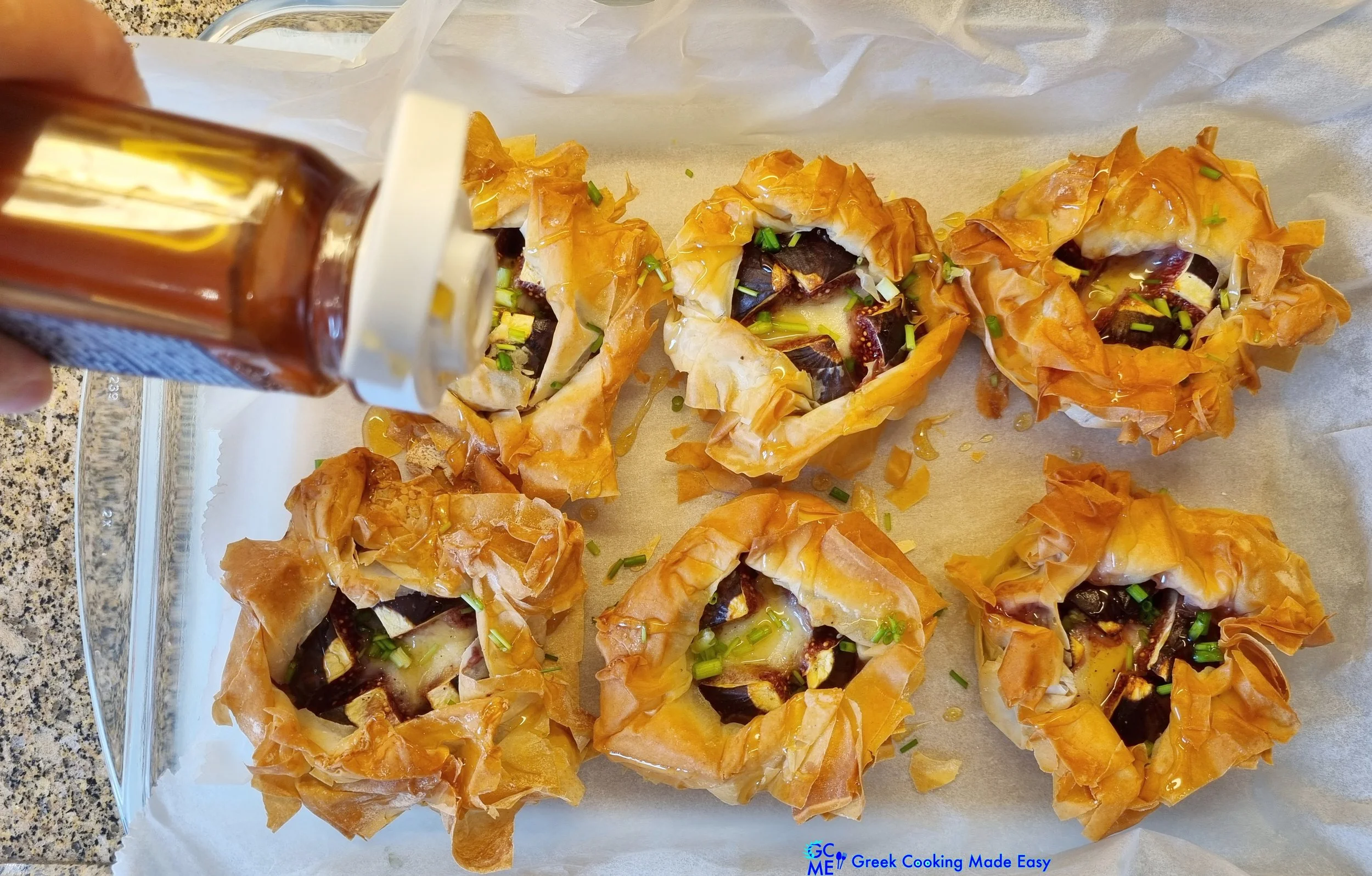 Baked Phyllo Parcels with Figs and Cheese — Greek Cooking Made Easy