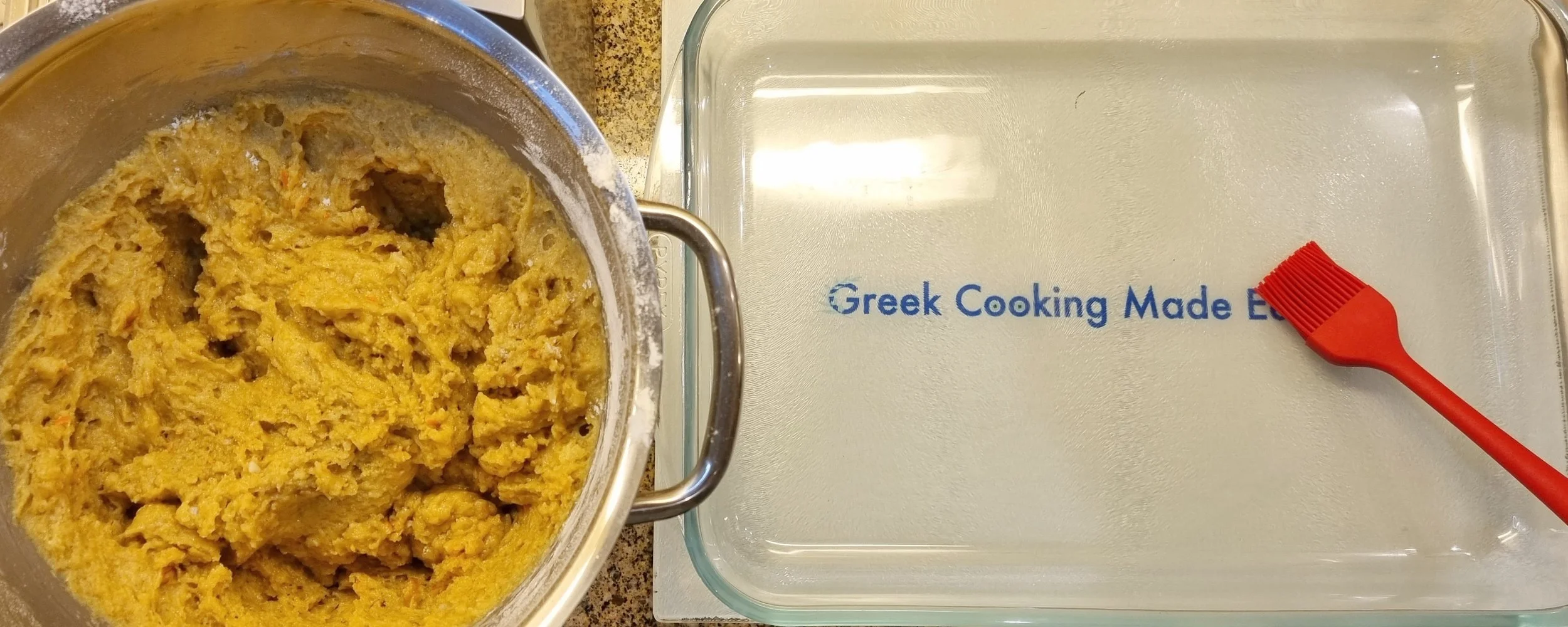 Greek Christmas Haslamas i.e. Melomakarono in a pan — Greek Cooking ...