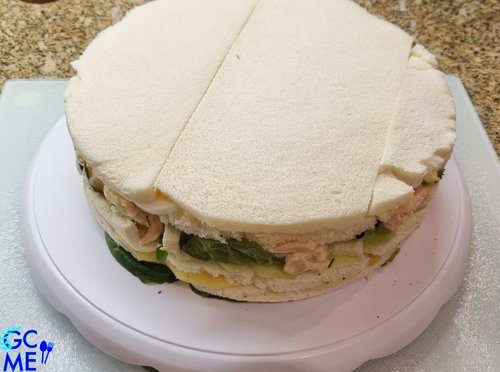 Majestic Sandwich Cake (tower) with Shrimp Salad for your Celebration ...