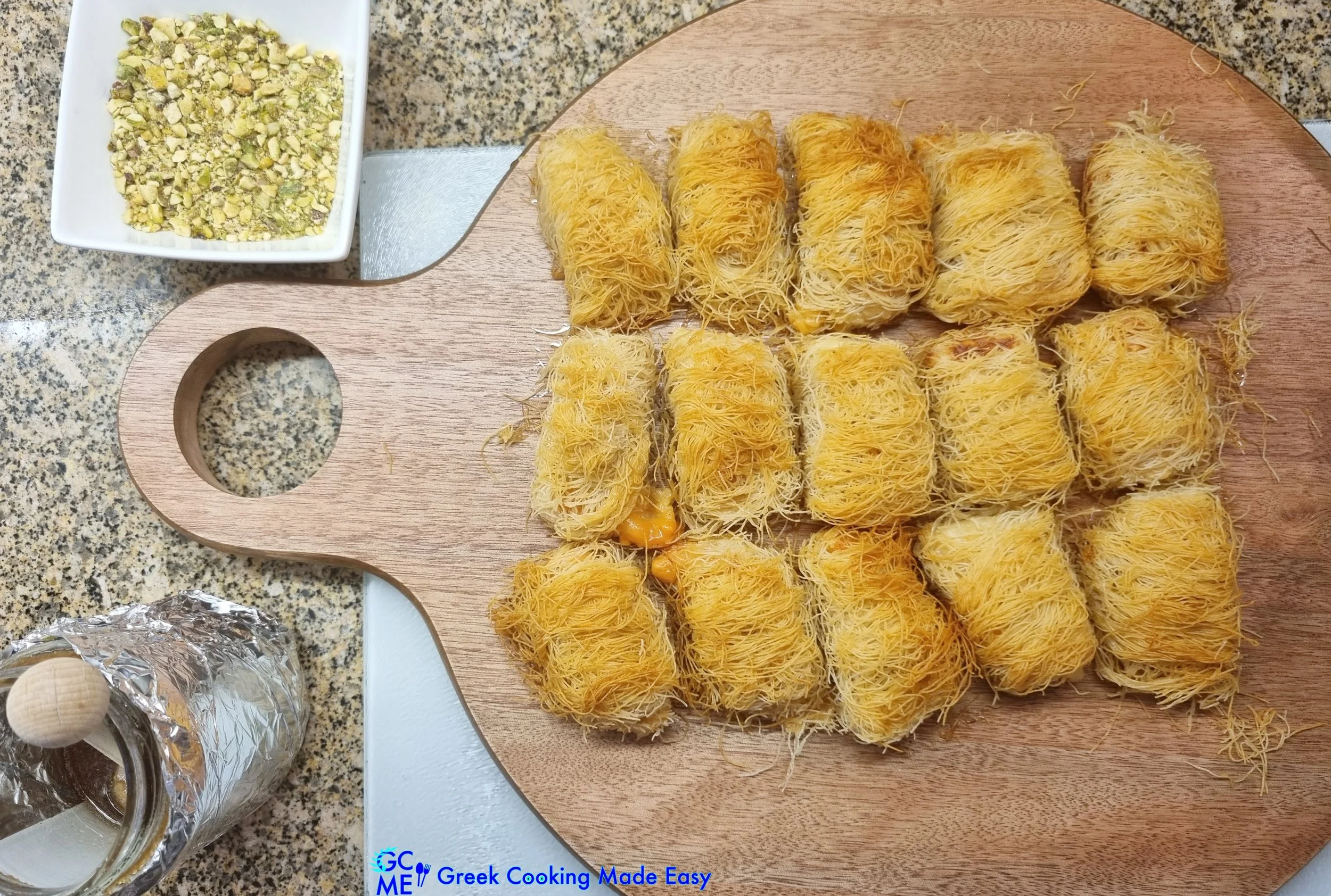 Greek Savory Kadaifi or Kataifi Rolls with Cheese and Honey — Greek ...