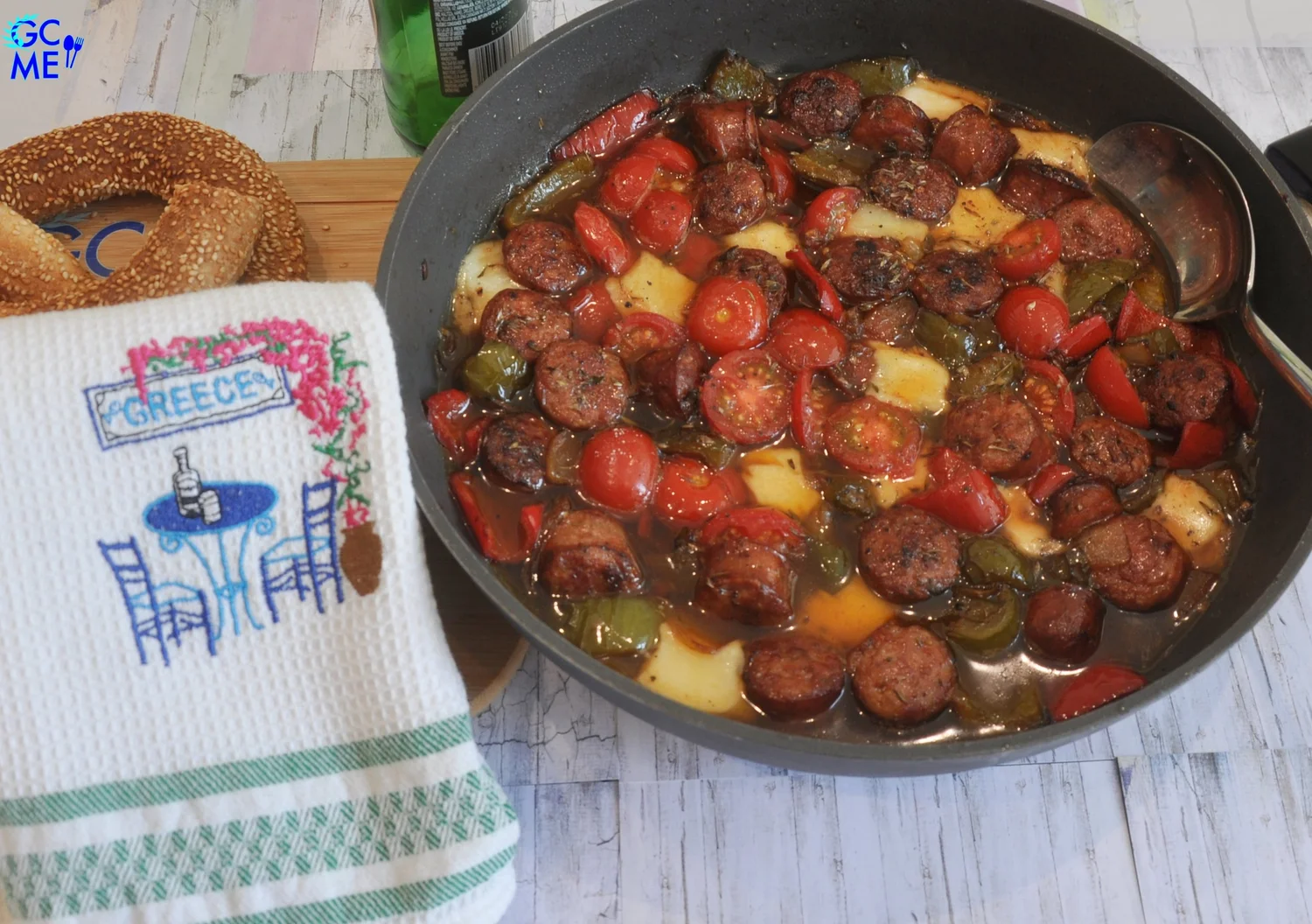 Greek Sausages Tigania i.e. Stir Fried with Beer — Greek Cooking Made Easy