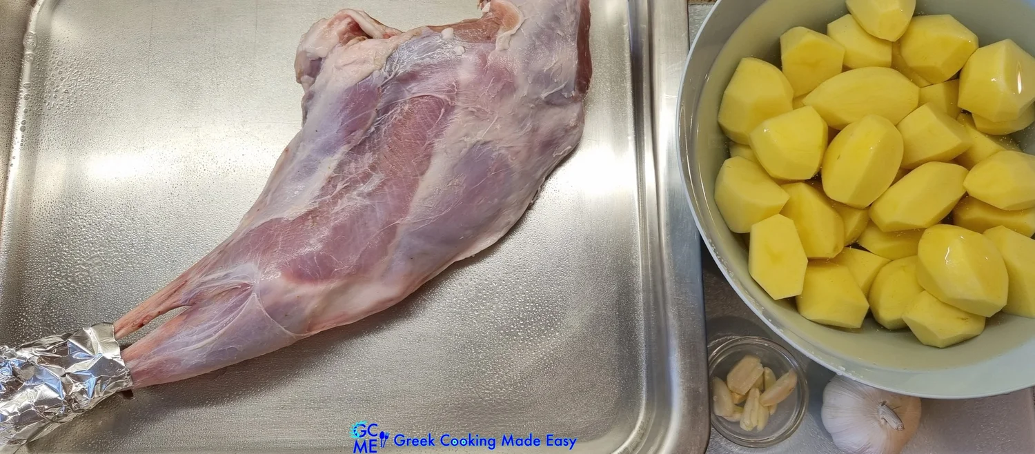 Roasted Goat's Leg with Potatoes in a Molasses and Sage Marinade ...