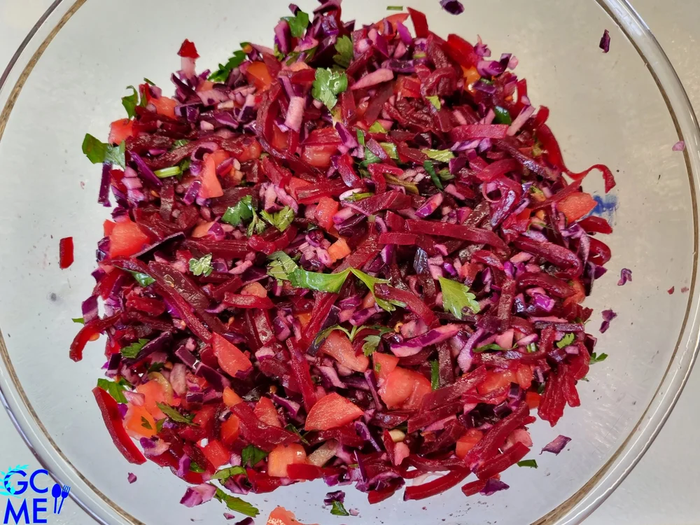 Boiled Beetroot and Cabbage Salad — Greek Cooking Made Easy