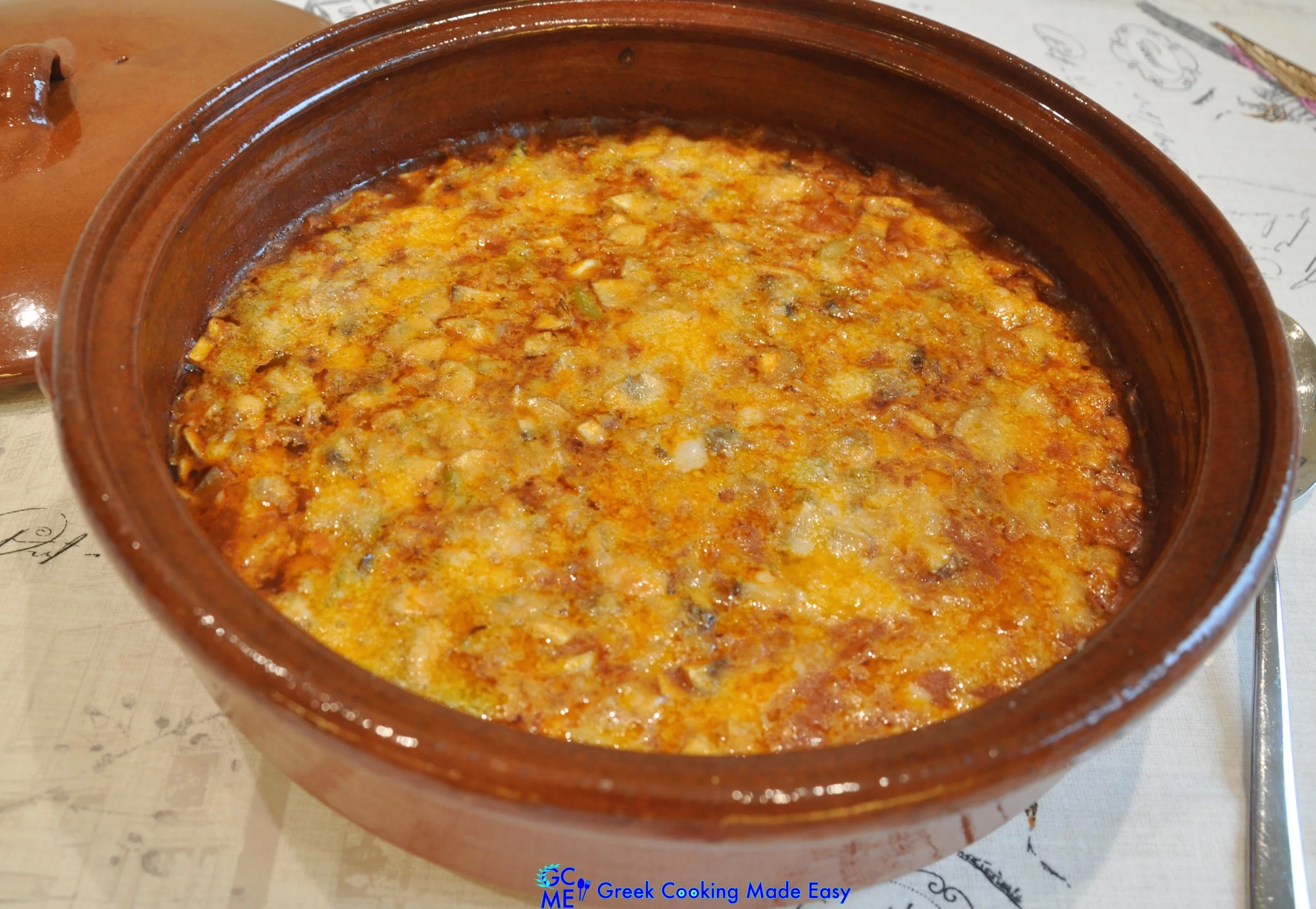 Oven Baked Greek Orzo aka Kritharaki in clay Pot — Greek Cooking Made Easy
