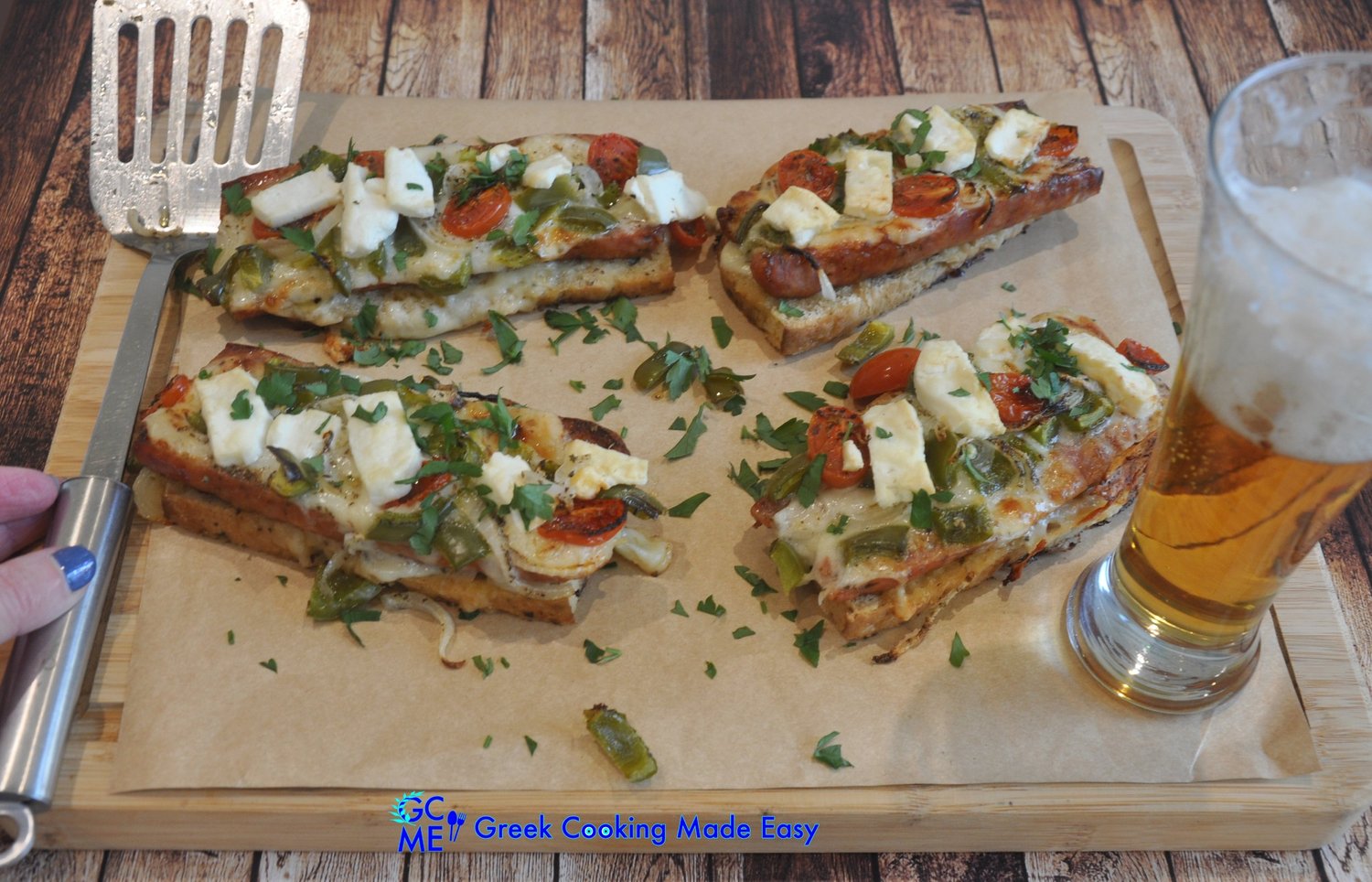 Butterflied Sausages Bouyiourdi baked in Parchment paper — Greek ...
