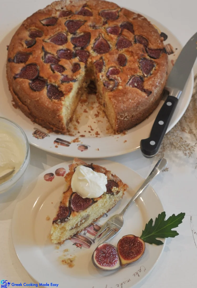 Moist Cake with Fresh Figs — Greek Cooking Made Easy