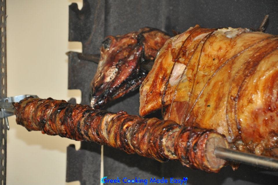 Greek Lamb Country Style with Potatoes, Peppers and Cheese aka Arnaki ...