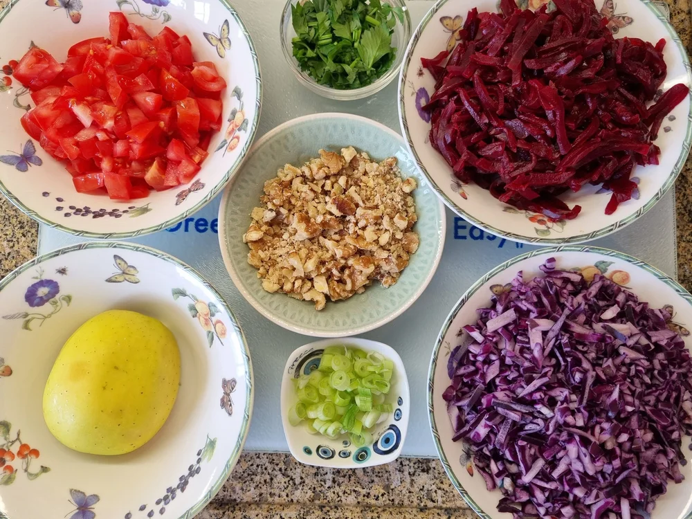 Boiled Beetroot and Cabbage Salad — Greek Cooking Made Easy