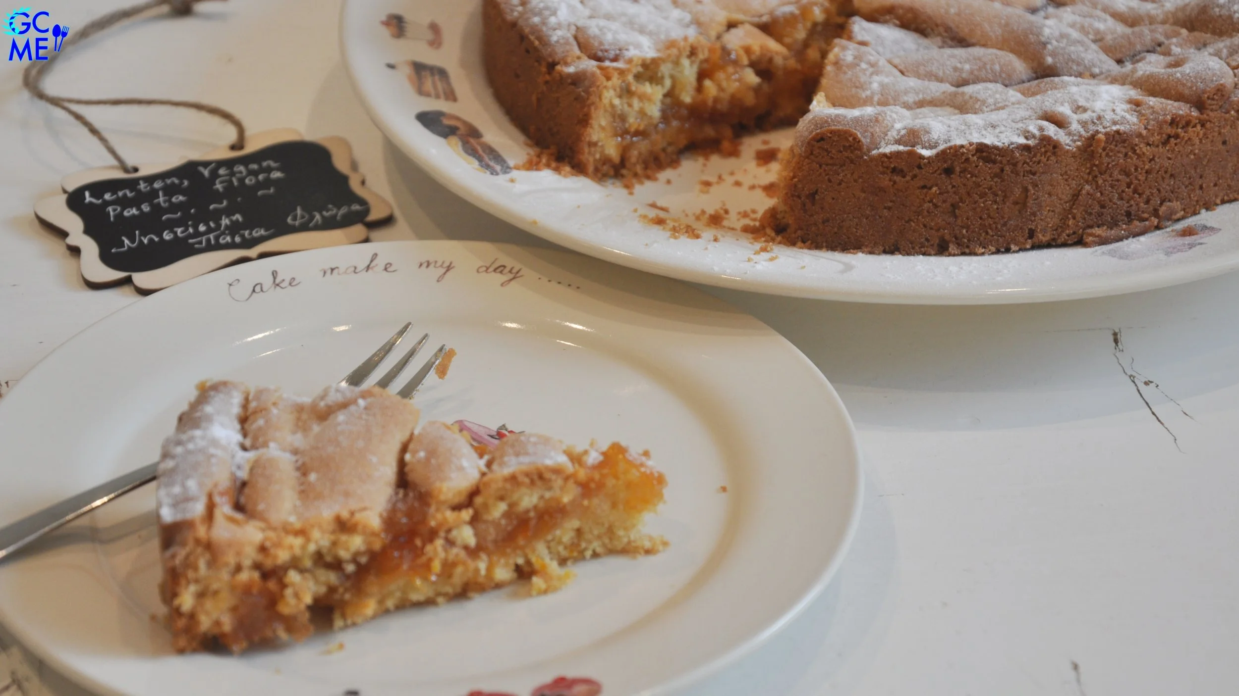 Greek Lenten & Vegan two-Coloured Jam Tart aka Pasta Flora — Greek ...