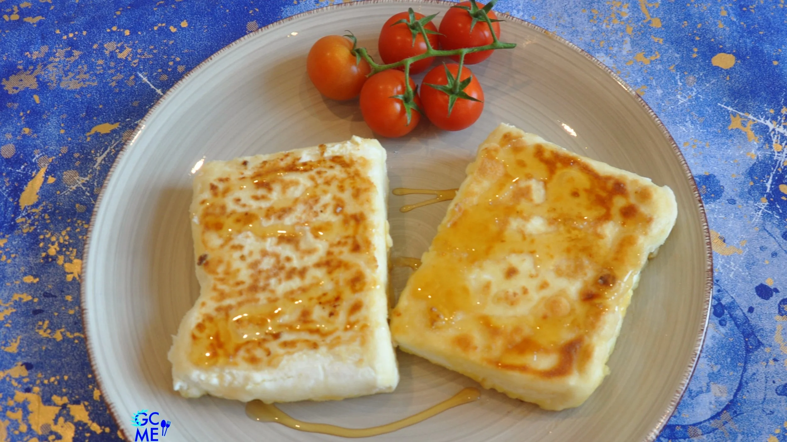 Anthotyro Light Cheese Saganaki (i.e. pan fried) — Greek Cooking Made Easy
