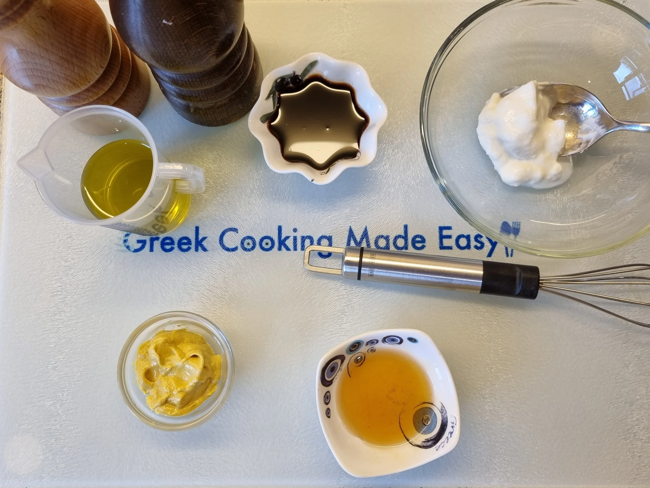 Greek Summer Salad with grilled Peaches and Honey — Greek Cooking Made Easy