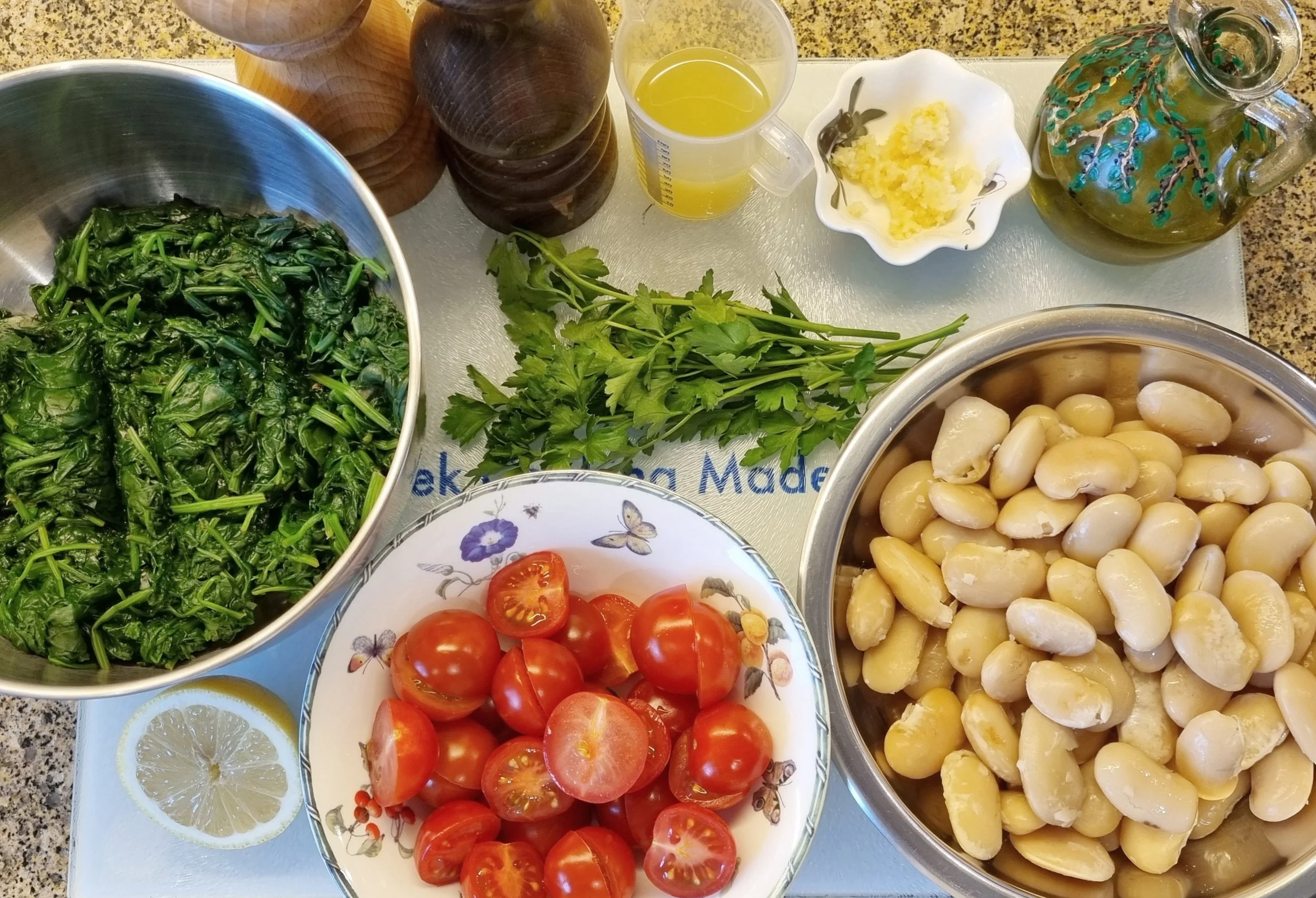 Giant Beans (aka Gigantes) Stew with Spinach in Garlic Sauce — Greek ...