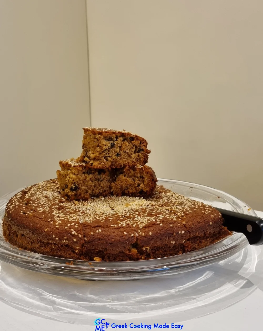 Fanouropita Cake for lost things with wine — Greek Cooking Made Easy