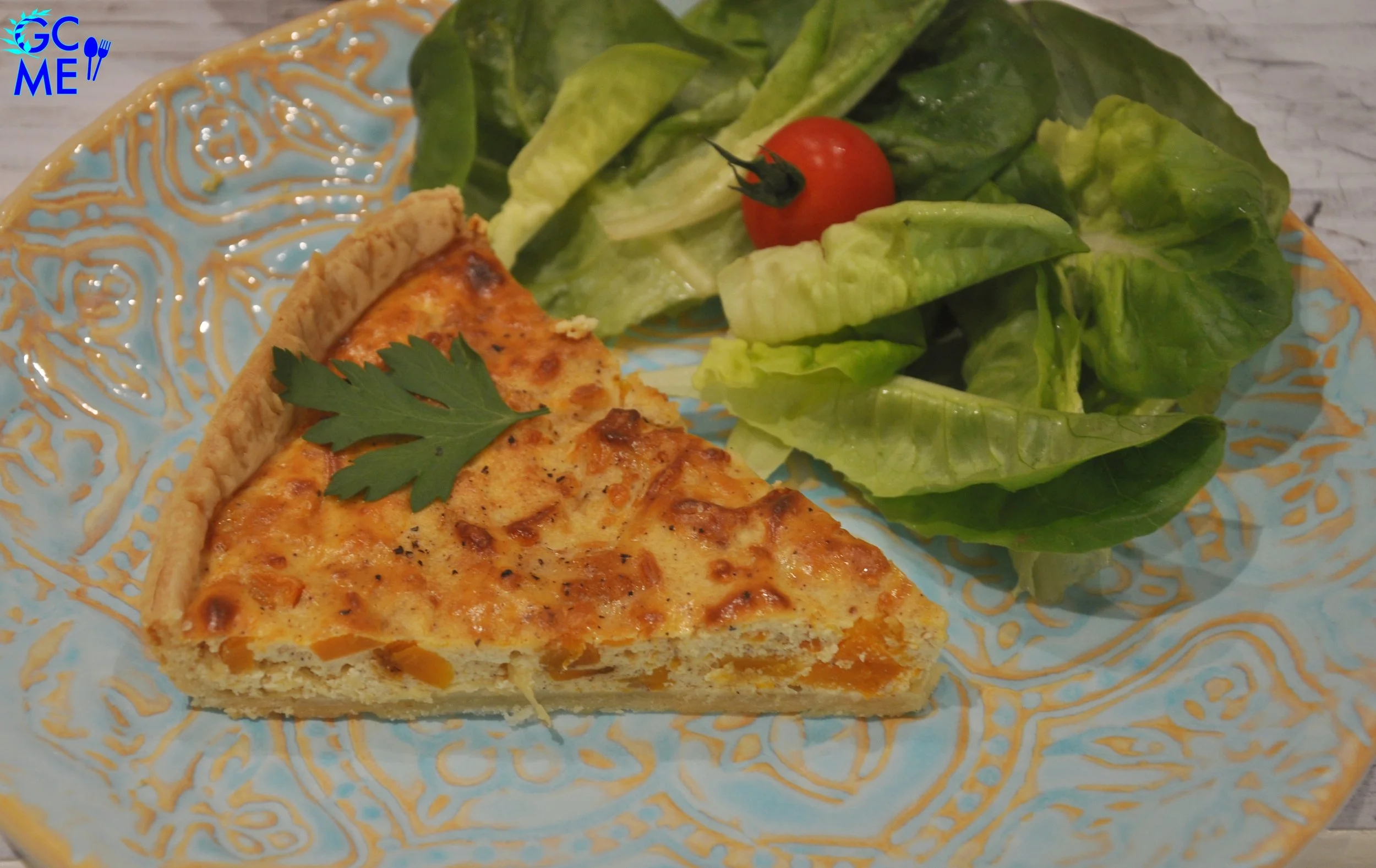Savoury Tart with Pumpkin and Katiki cheese — Greek Cooking Made Easy