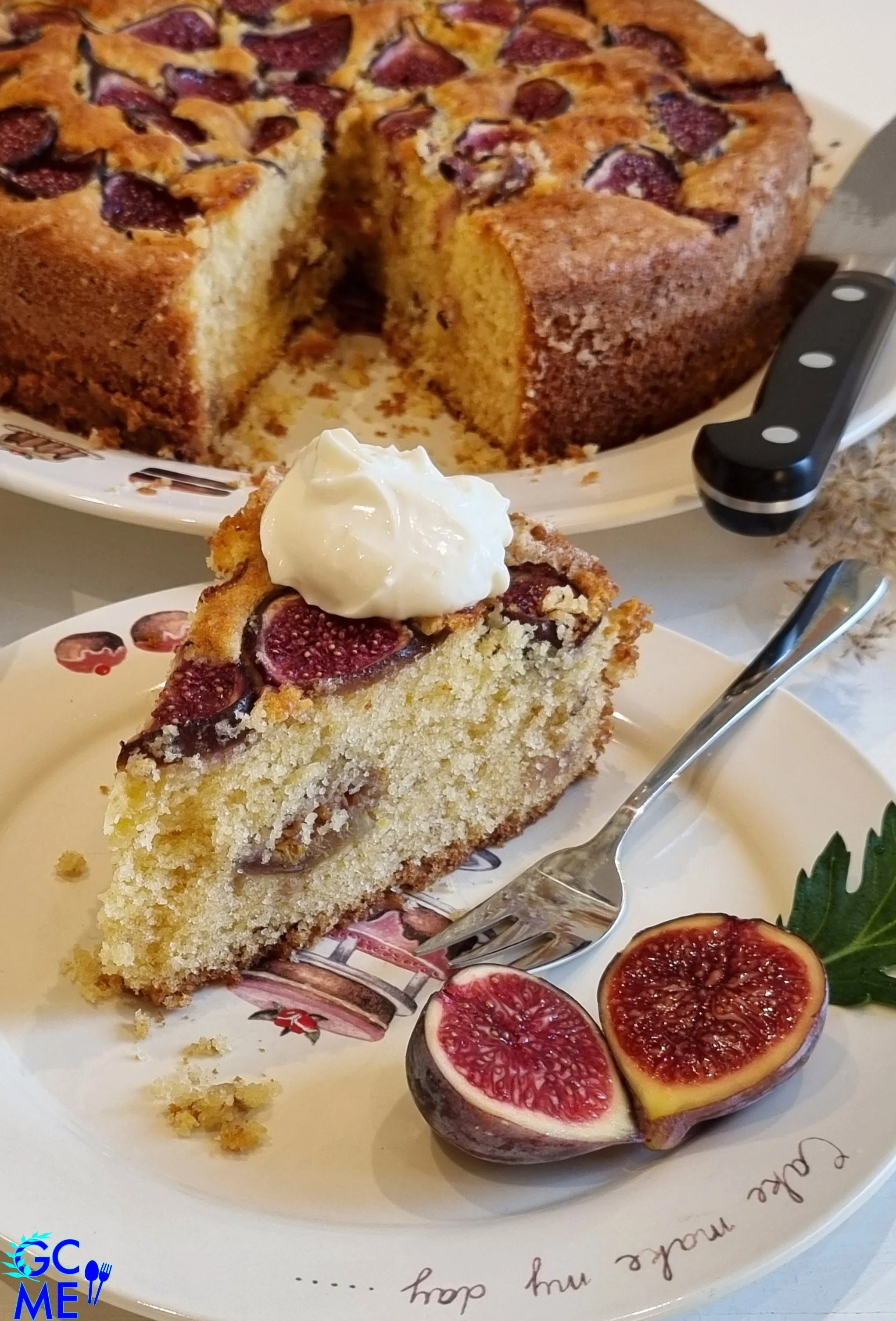 Moist Cake with Fresh Figs — Greek Cooking Made Easy