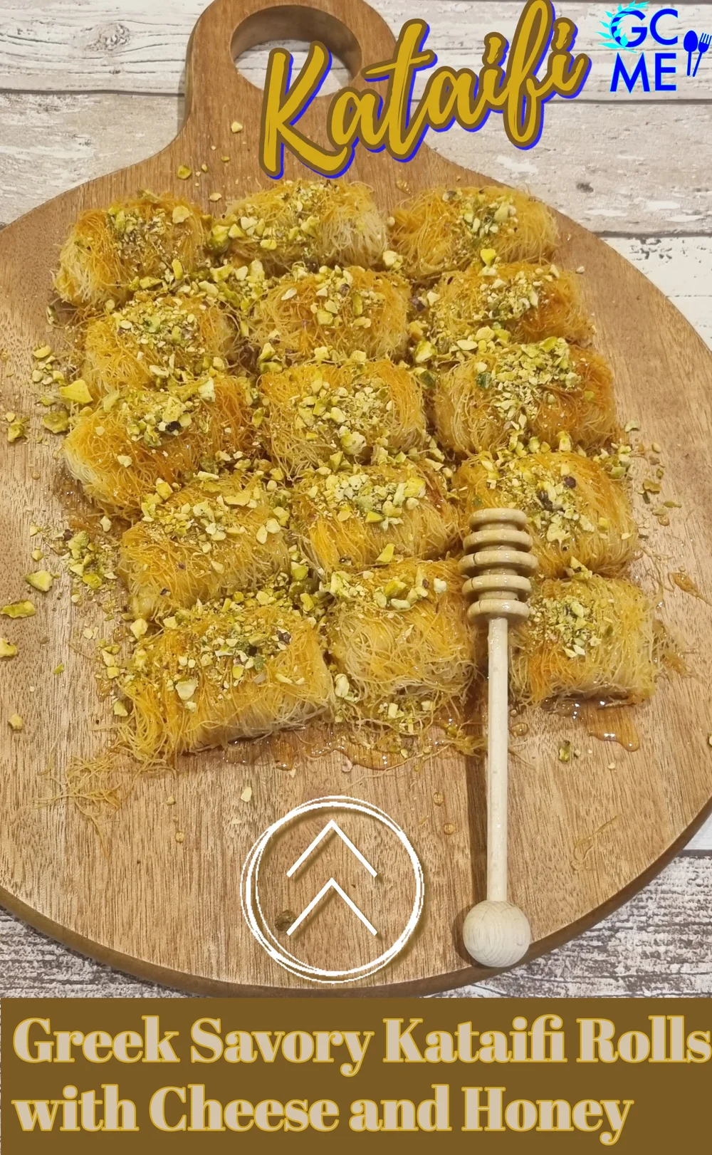 Greek Savory Kadaifi or Kataifi Rolls with Cheese and Honey — Greek ...