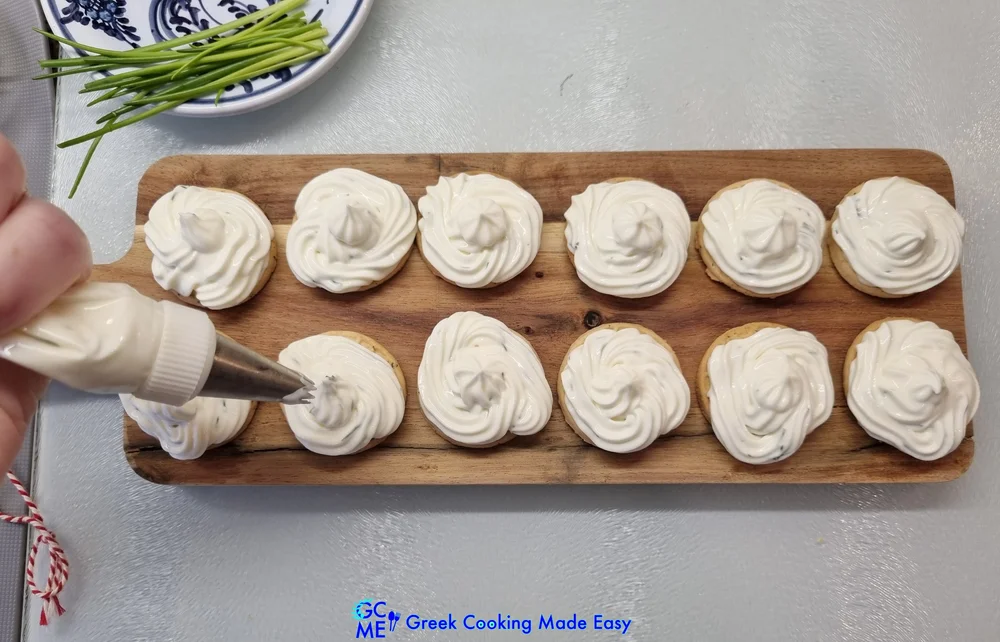 Bottarga (botargo, fish roe or avgotaraho) Canapés — Greek Cooking Made ...