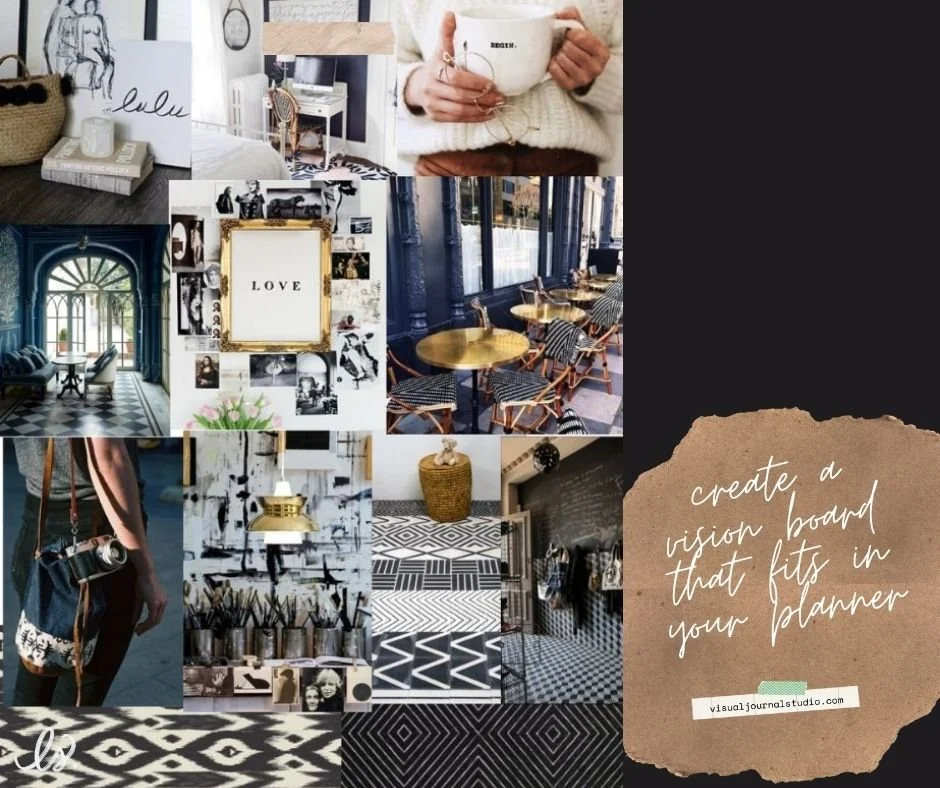 Supercharge Your Goals Vision Board That Fits In Your Planner — Visual ...