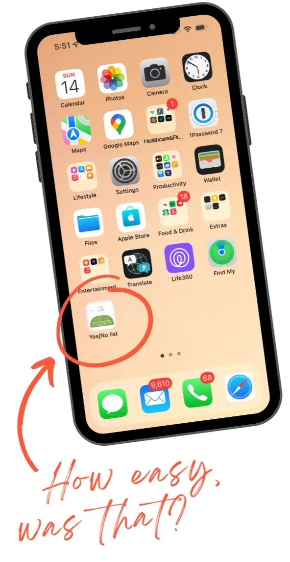 7-step Tutorial To Add the YES/NO LIST to iPhone — Lectin-free and ...