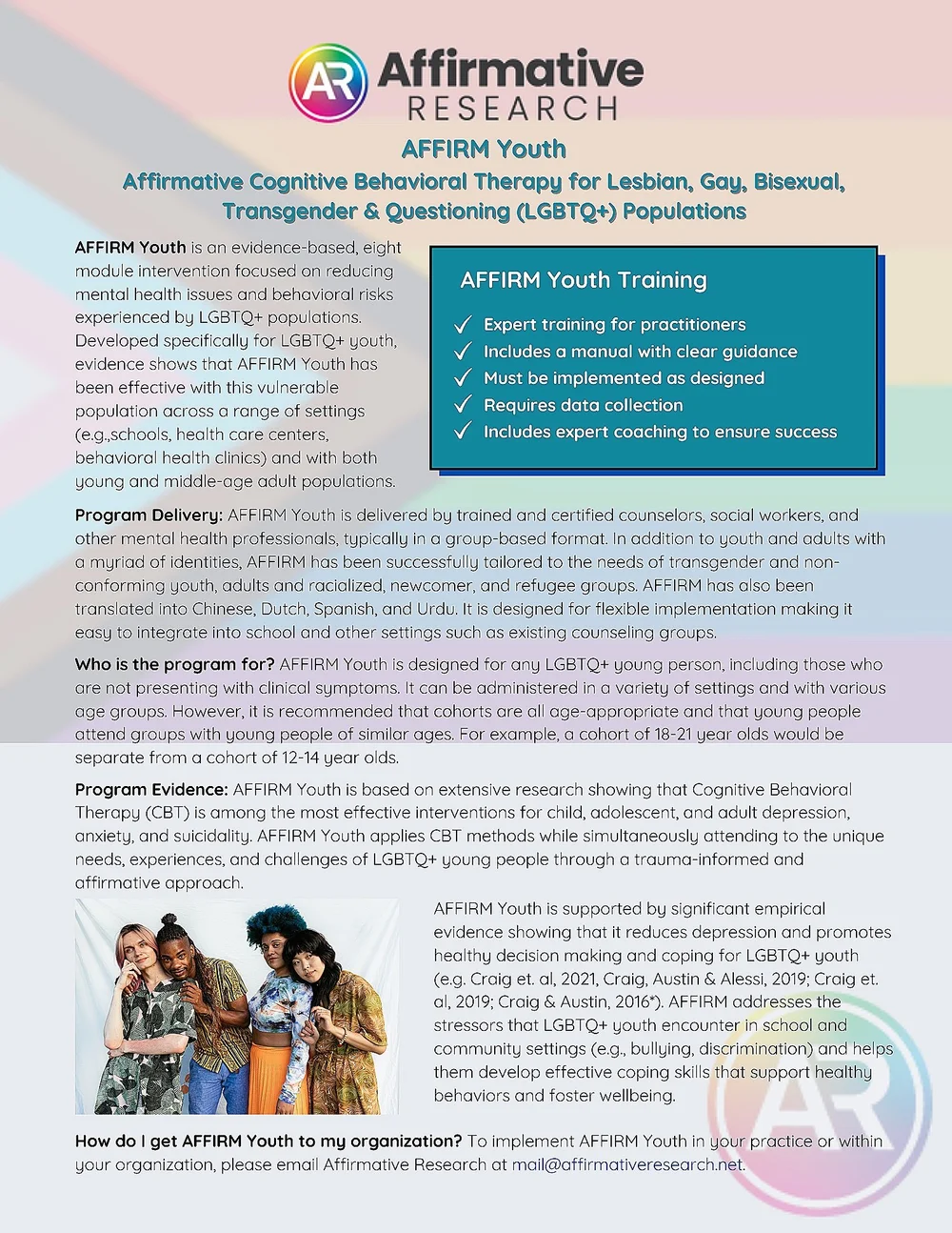 AFFIRM Youth Training — Affirmative Research