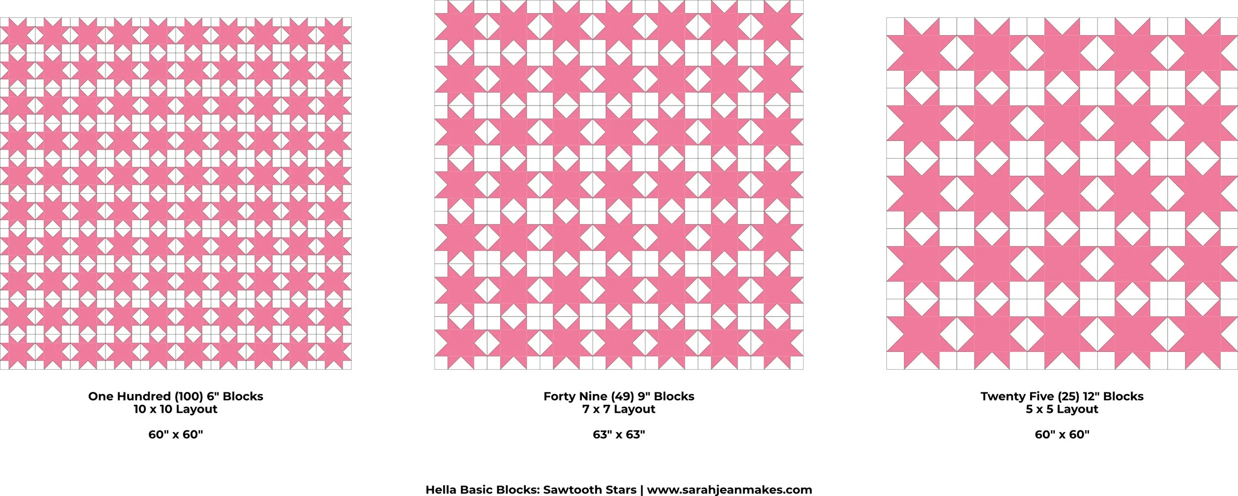 Hella Basic Blocks: Sawtooth Stars — Sarah Jean Makes