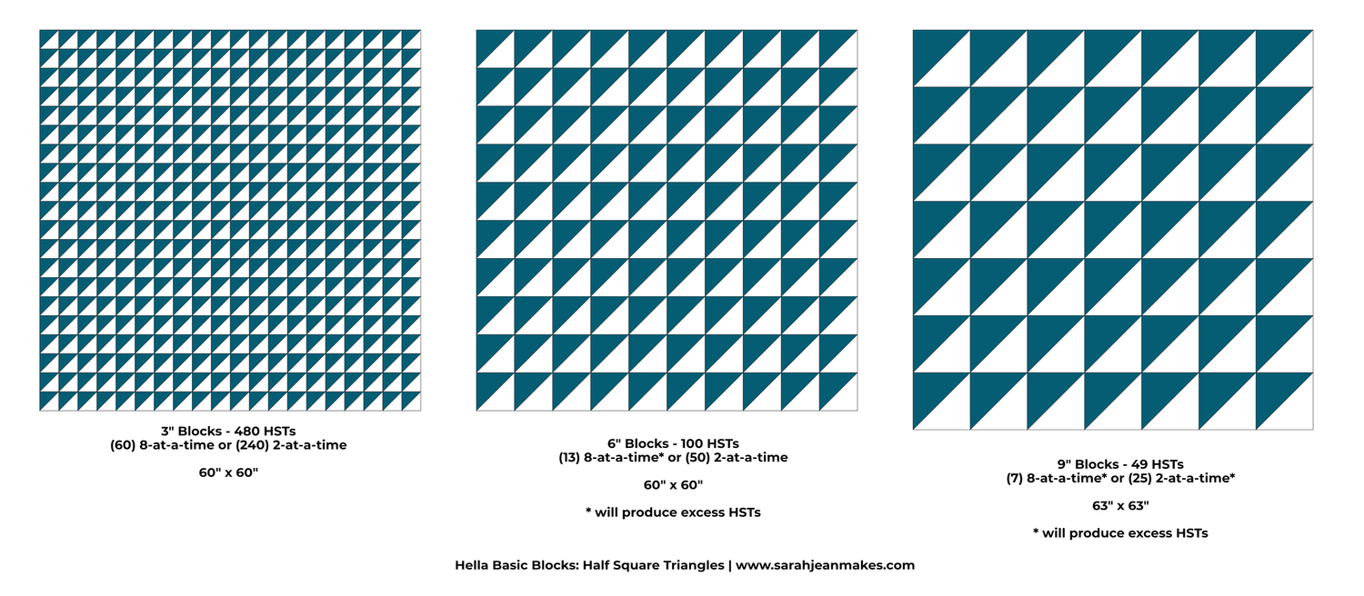 Hella Basic Blocks: Half Square Triangles — Sarah Jean Makes