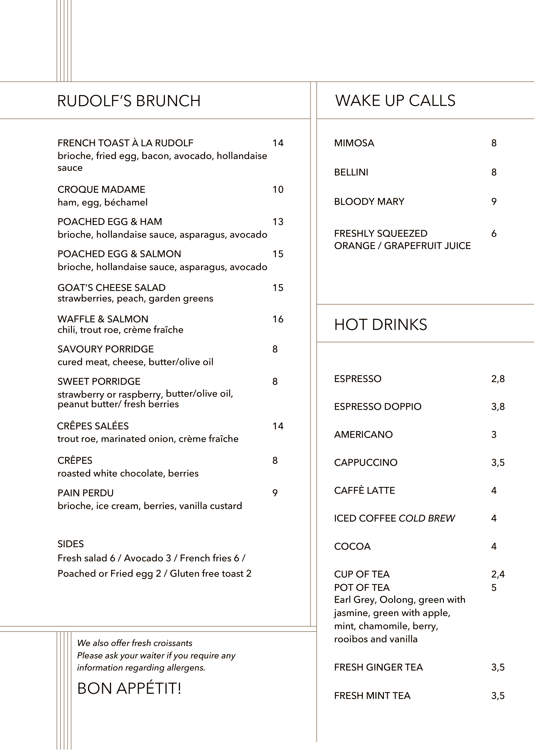 Best Brunch in Tallinn — Rudolf restoran