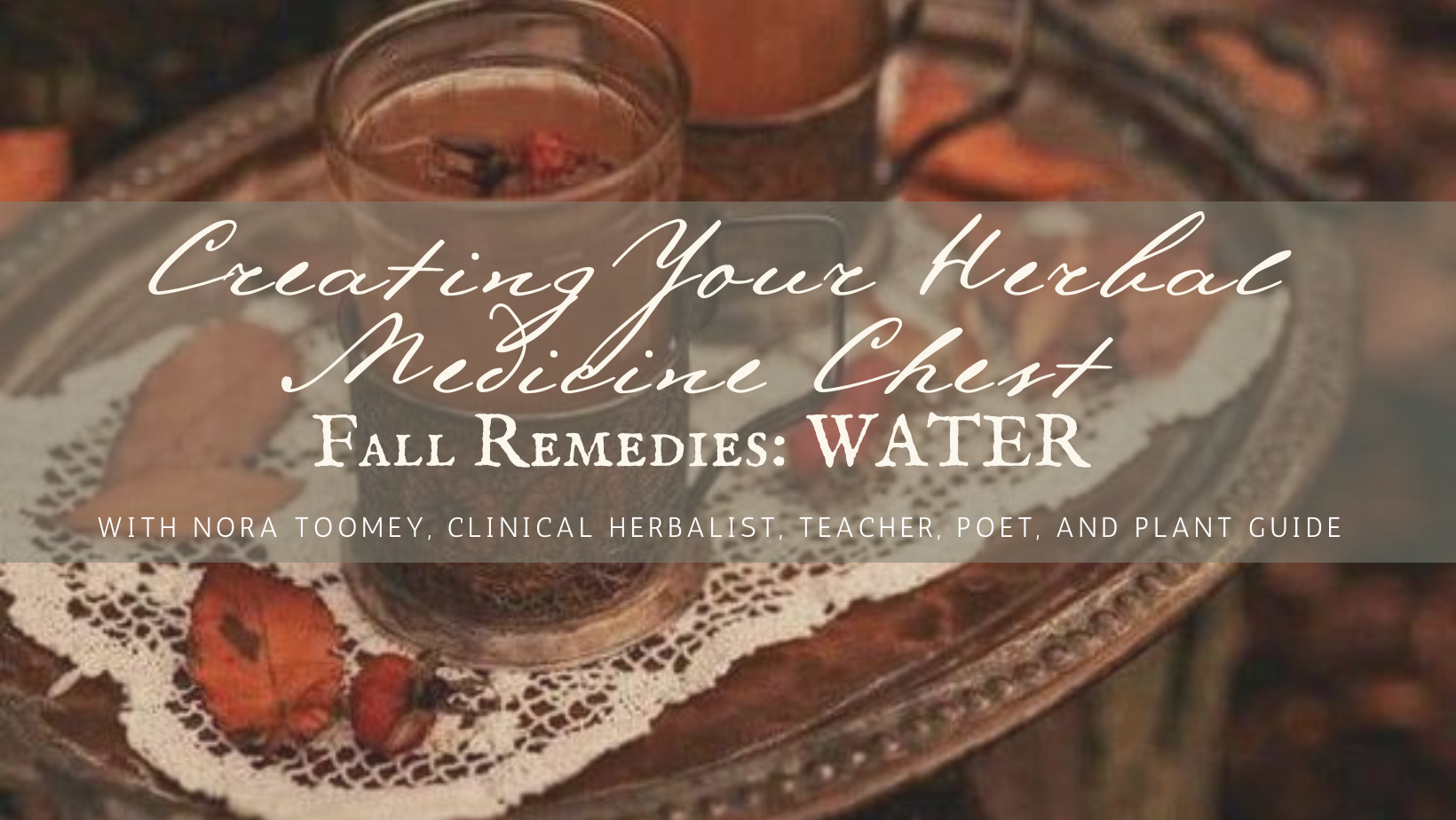 Creating Your Herbal Medicine Chest: Fall Remedies |Water Element (SOLD ...