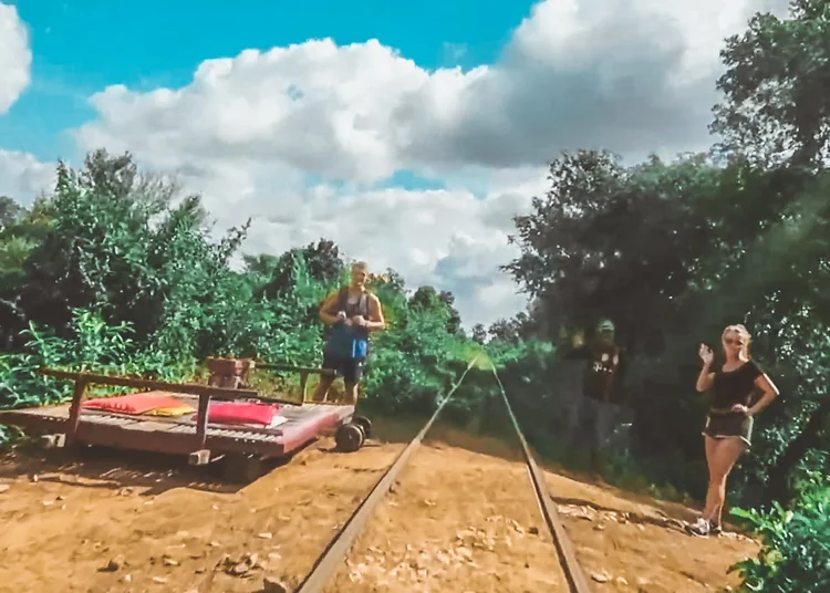 THE BAMBOO TRAIN IN BATTENBANG — Greenoid Adventure
