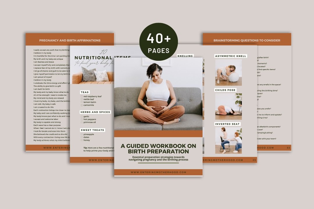 Holistic Birth And Postpartum Preparation Workbooks — Entering Motherhood