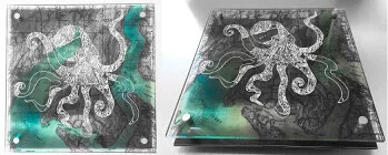 Giant Pacific Octopus Drawn from a Tacoma Narrows Map — Modern Terrain