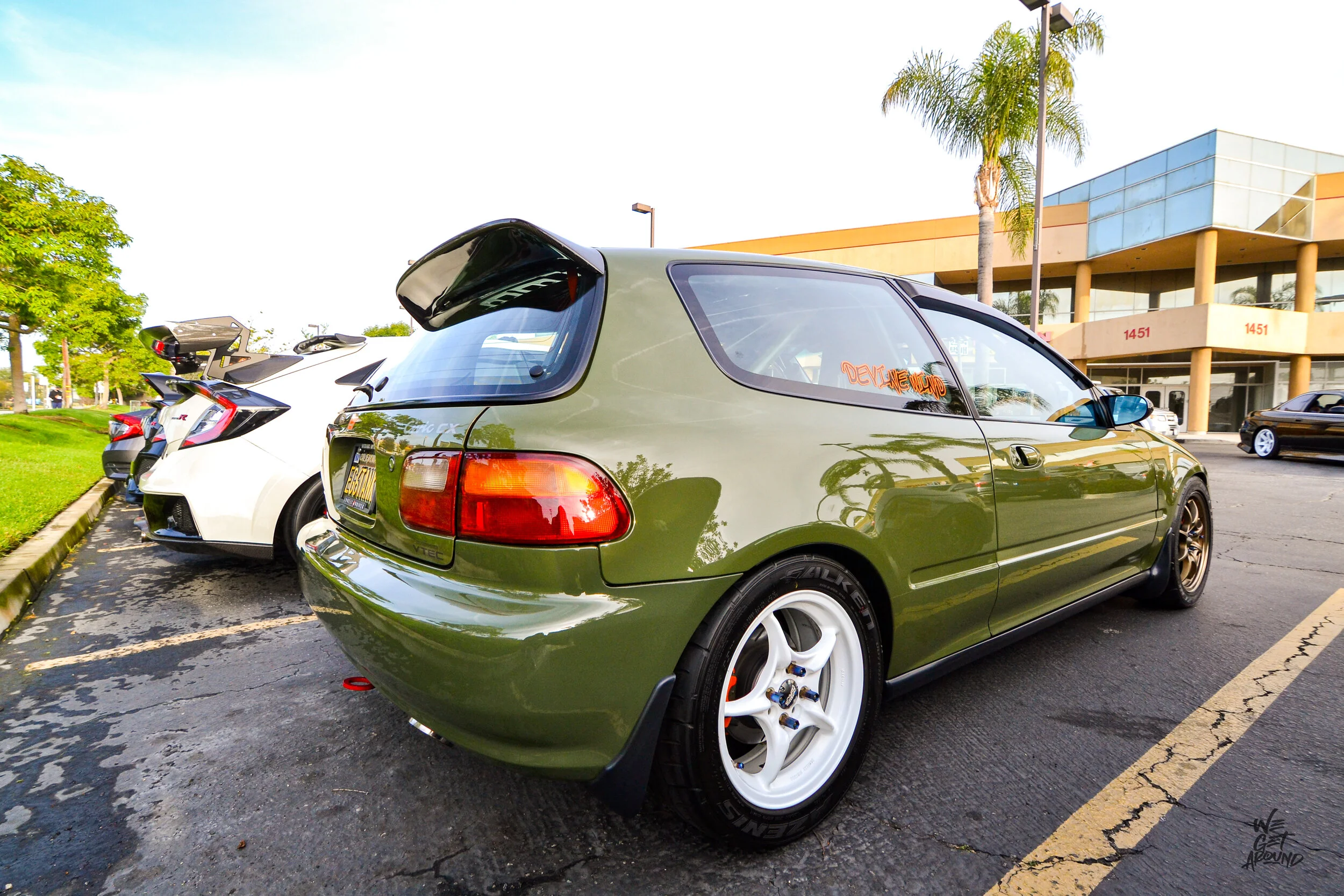 Olive Green Honda Eg