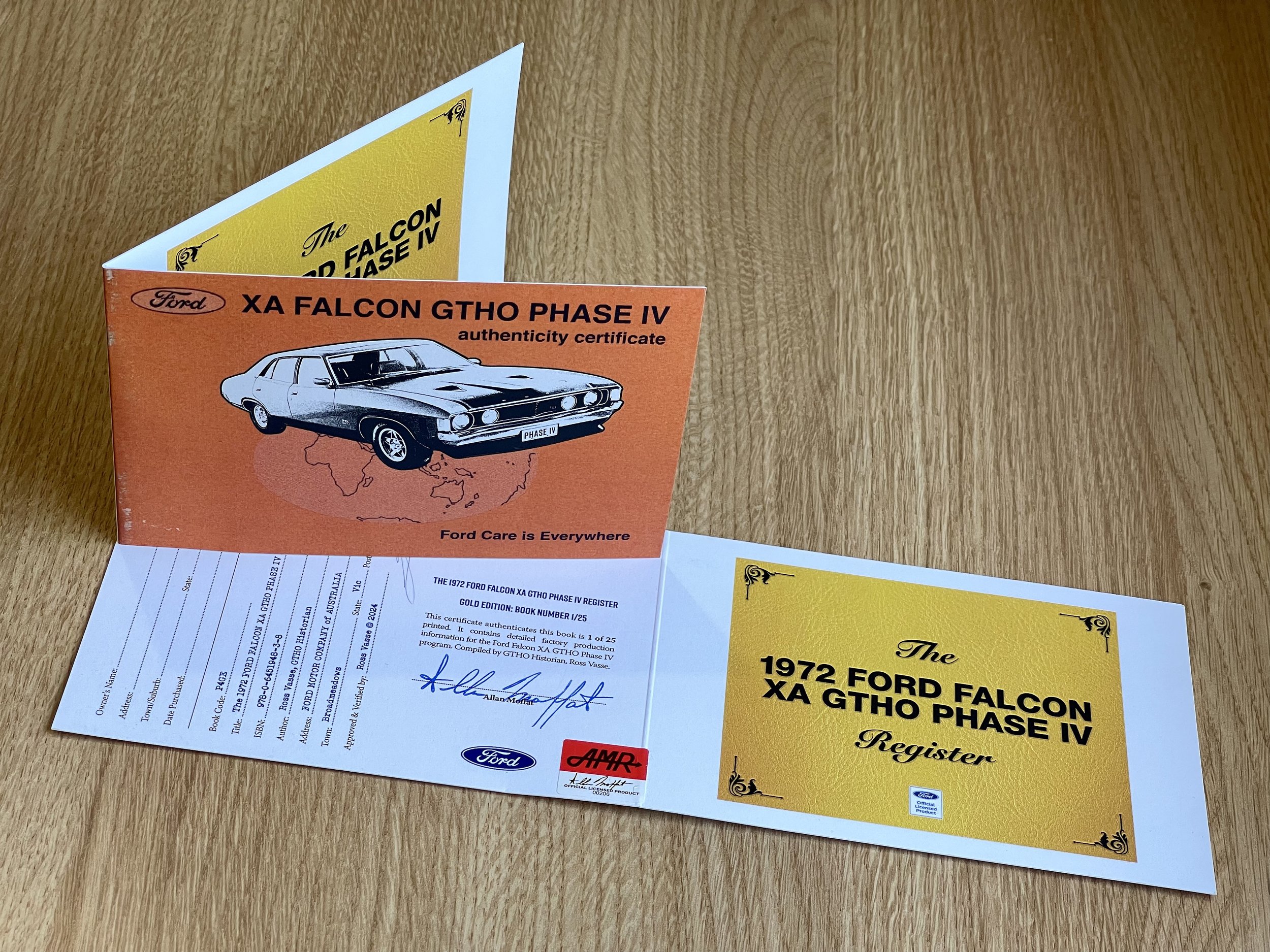 GOLD EDITION - THE 1972 FORD FALCON XA GTHO PHASE IV REGISTER — The ...