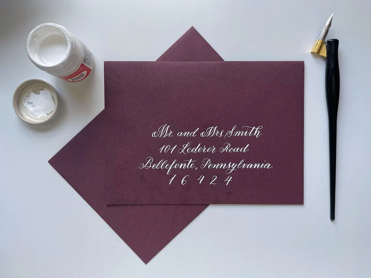 Calligraphy Services for Weddings and Special Events — Cardsmith Design ...