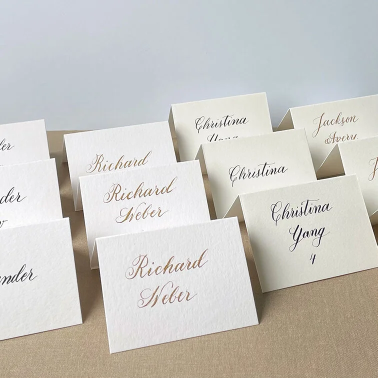 Wedding Table Number Cards