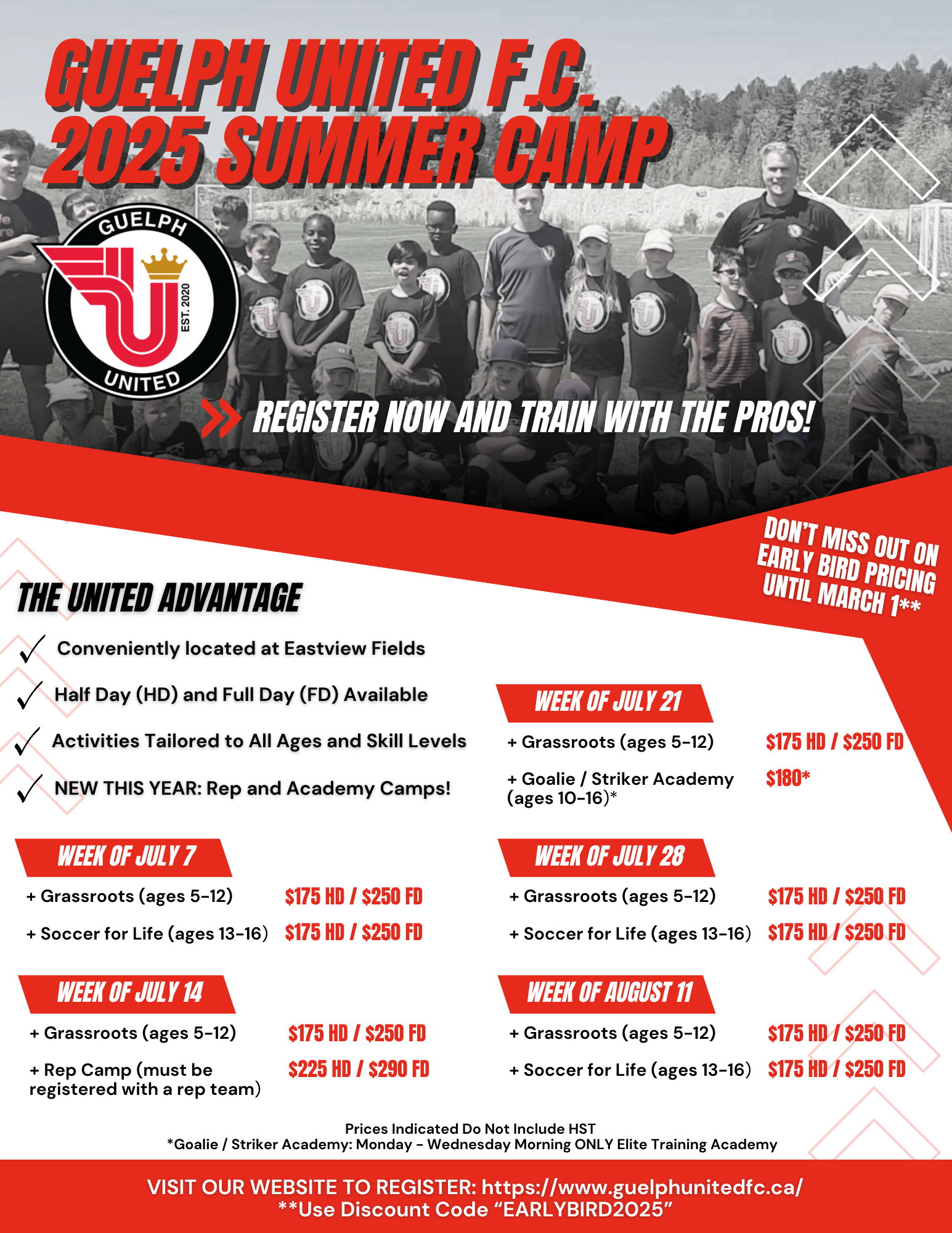 Youth Camps — Guelph United F.C.