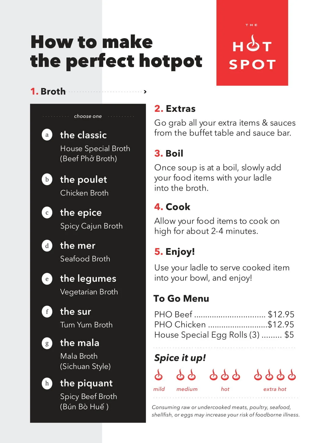 Menu — The Hot Spot