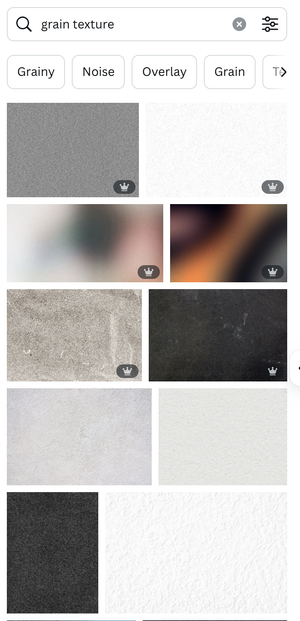How to add that trendy grainy texture or noise to your images in Canva ...