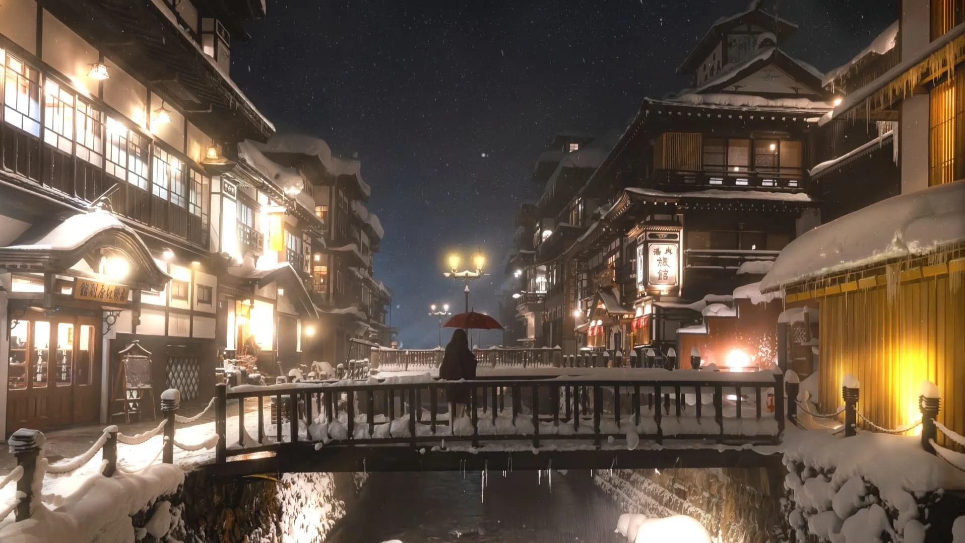Christmas Time Animated Wallpaper: Snowy Town — Wallpaper Engine Space