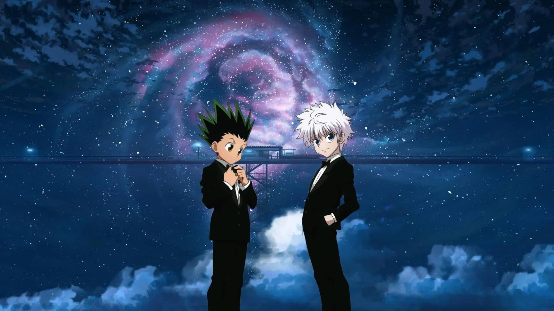 Gon and Killua: Under the Stars of Hunter X Hunter Animated Wallpaper ...