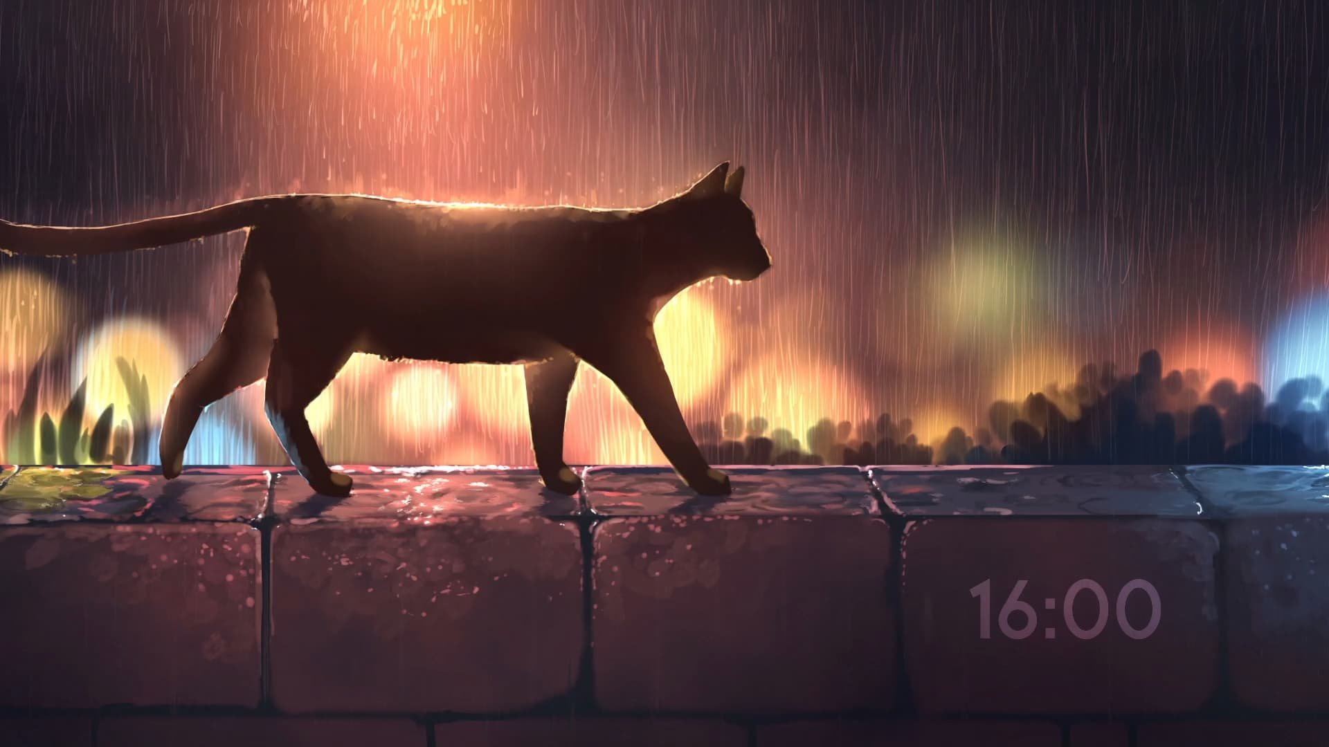 Cats Animated Wallpaper – Adorable Anime Scene in Ultrawide Resolution ...