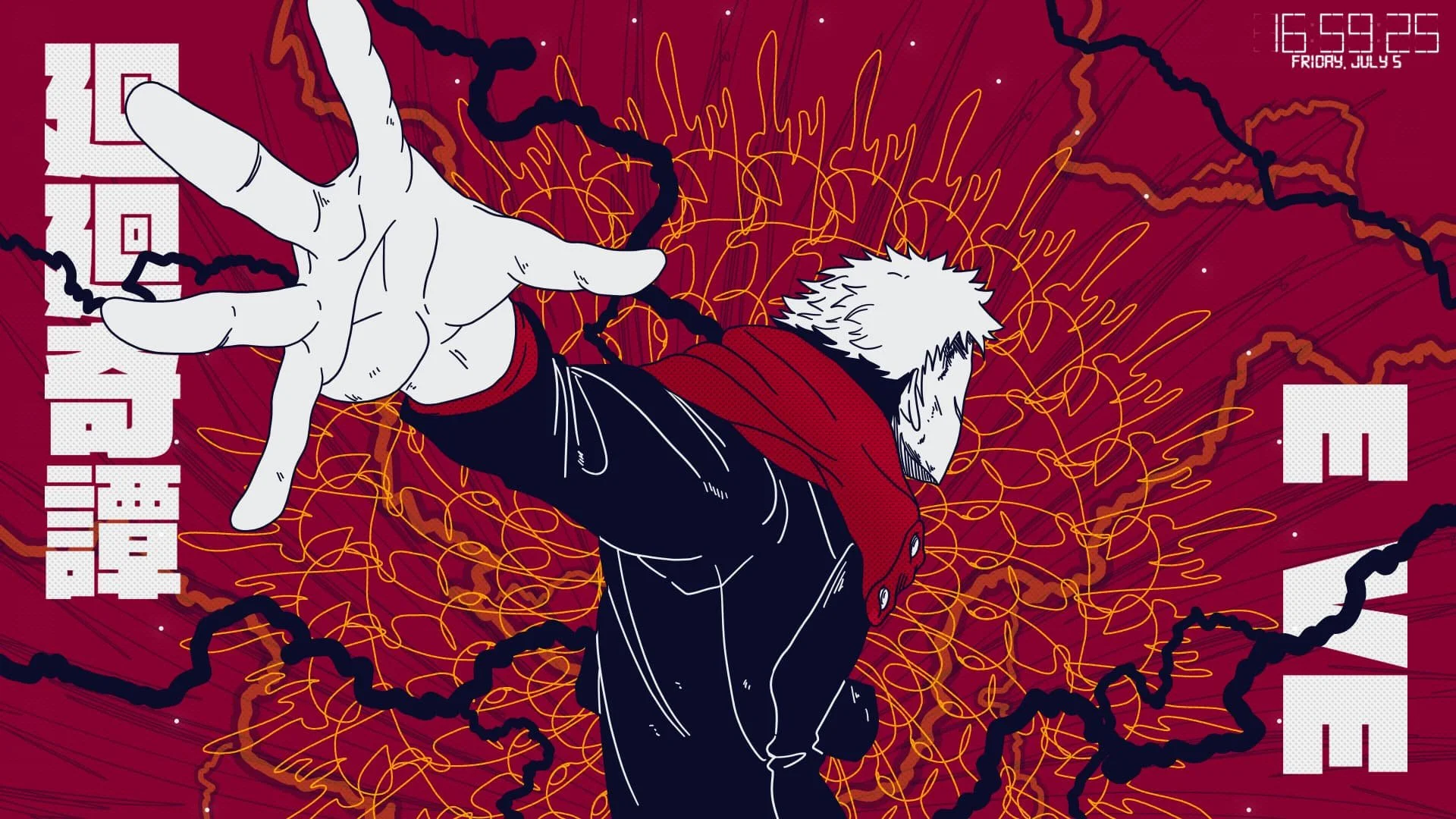 Satoru Gojo's Intense Red | Jujutsu Kaisen Animated Wallpaper ...